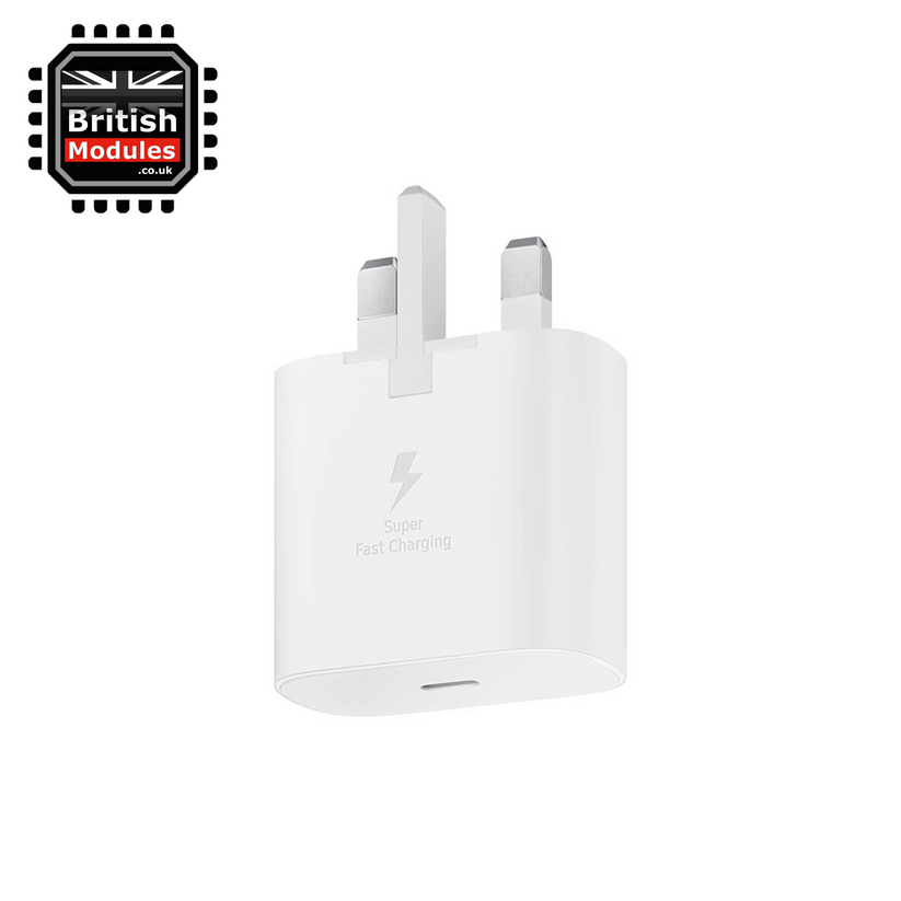 Samsung 25W Fast Charging Travel Adaptor Plug UK Wall Charger White EP ...